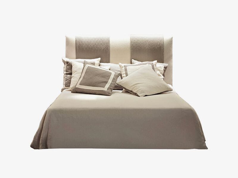 TERRA D'OMBRA Fabric double bed By Softhouse