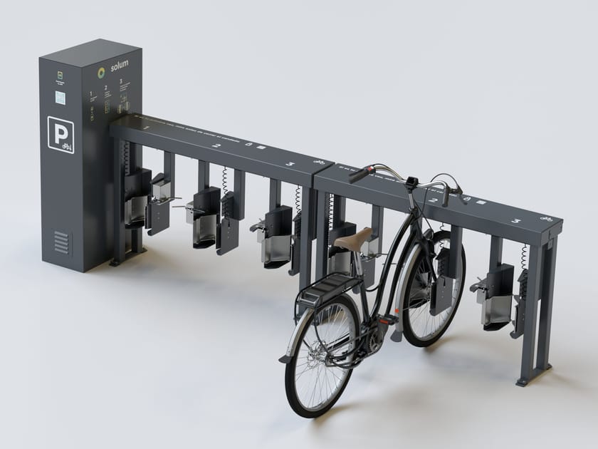 Soluzione di parcheggio e ricarica per biciclette elettriche HELIOS G ...