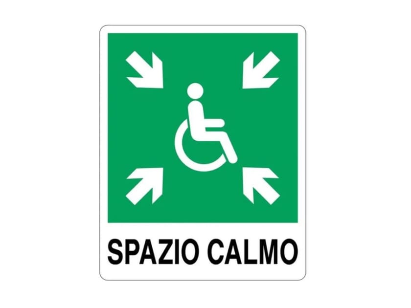 CARTELLO "SPAZIO CALMO" Cartello segnalatore By Spazio Calmo