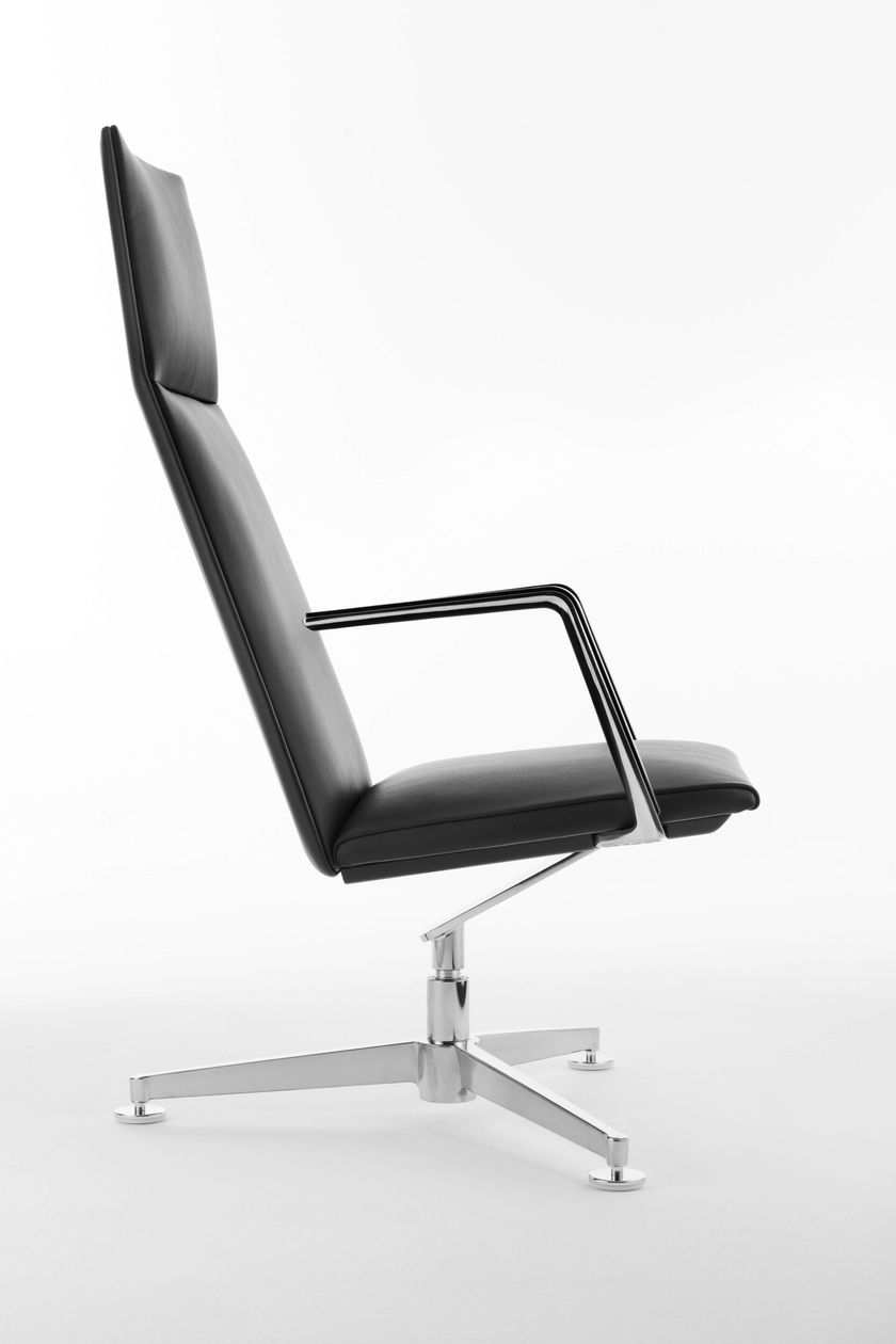 .LEPTOS LOUNGE L430 High-back leather executive chair By Spiegels