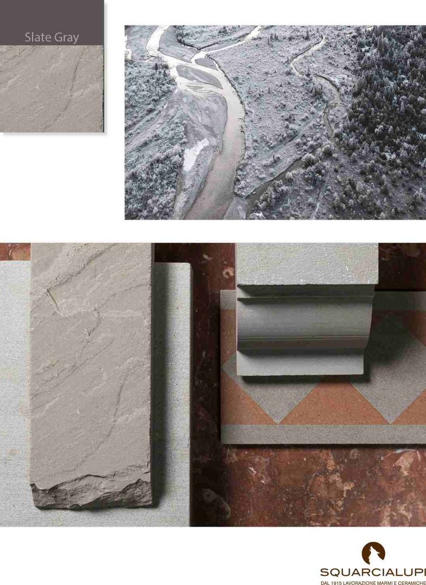 SLATE GRAY Outdoor floor tiles By Squarcialupi Marmi