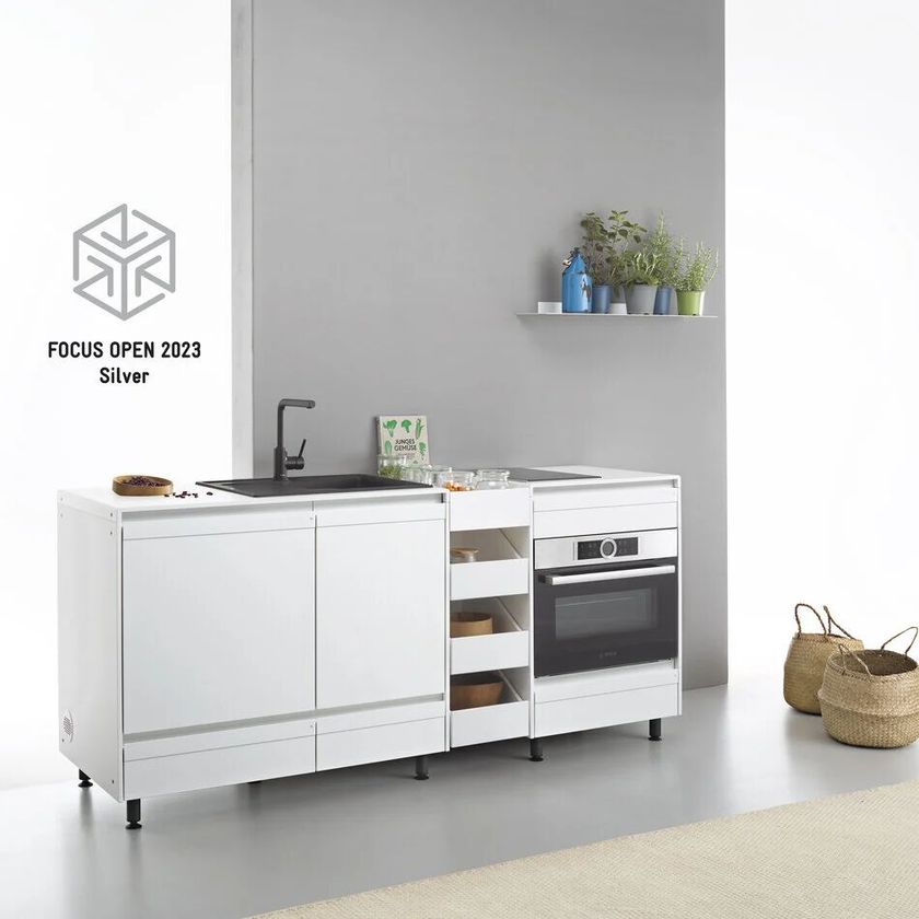 MODULAR SET #3.2 Cuisine linéaire intégrée By Stadtnomaden