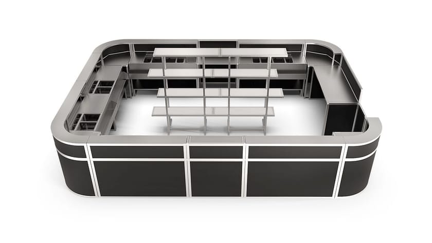 360° SET-UP BAR Bar counter By Station Deus®