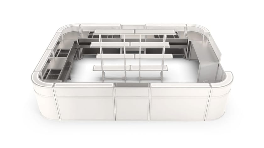 360° SET-UP BAR Bar counter By Station Deus®