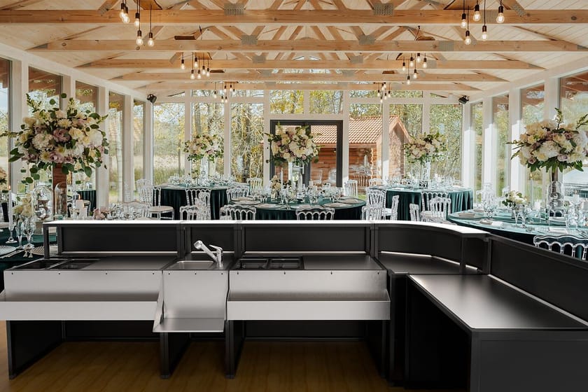 "L" SET-UP BAR Bar counter By Station Deus®