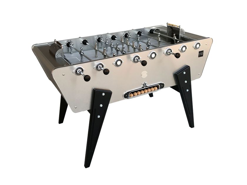 CHAMPION VINTAGE BRUSHED ALUMINUM Game table By Stella baby-foot & billards
