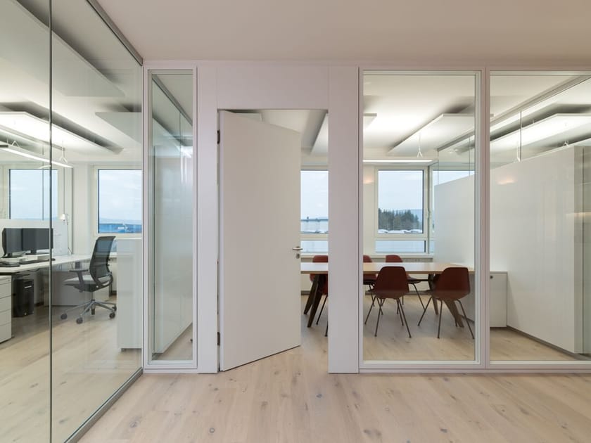 SYSTEM 2000 GLASS WALL Cloison amovible By Strähle Raum-Systeme