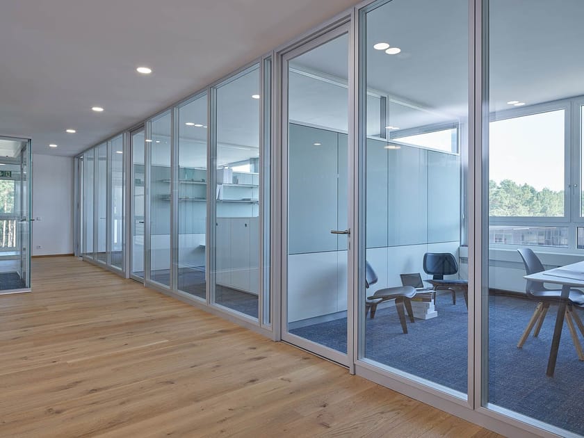 SYSTEM 2000 GLASS WALL Cloison amovible By Strähle Raum-Systeme