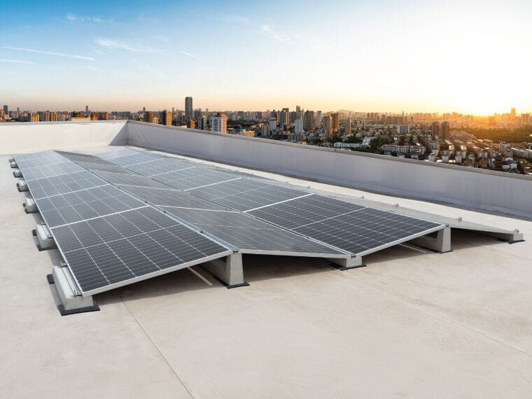 EASYWEST 10° EP Support for photovoltaic system By Sun Ballast