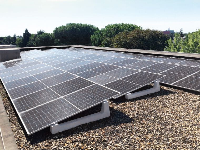 MONO-XL 10° Support for photovoltaic system By Sun Ballast