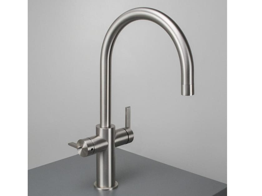 0500109X Single handle countertop stainless steel kitchen mixer tap By ...