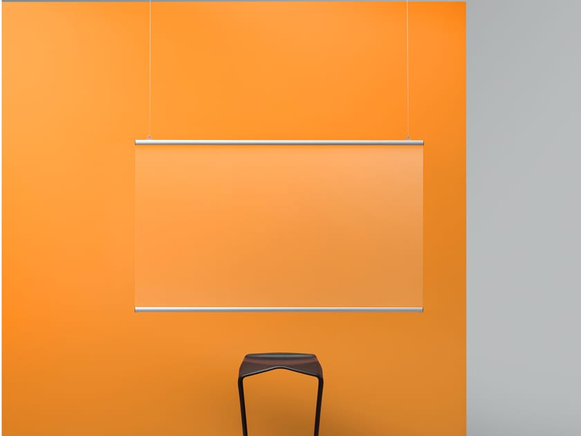 Suspended overhead screen Suspended protective barrier By Made Design