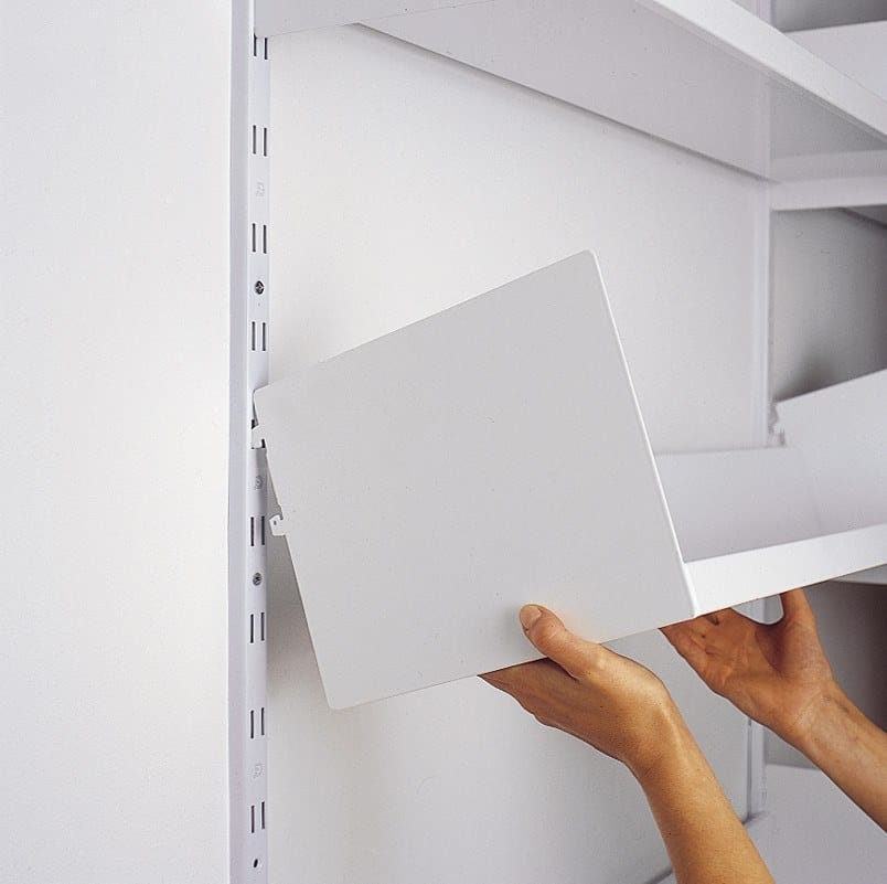 Open tall freestanding steel office shelving T-99 By SELLEX design ...