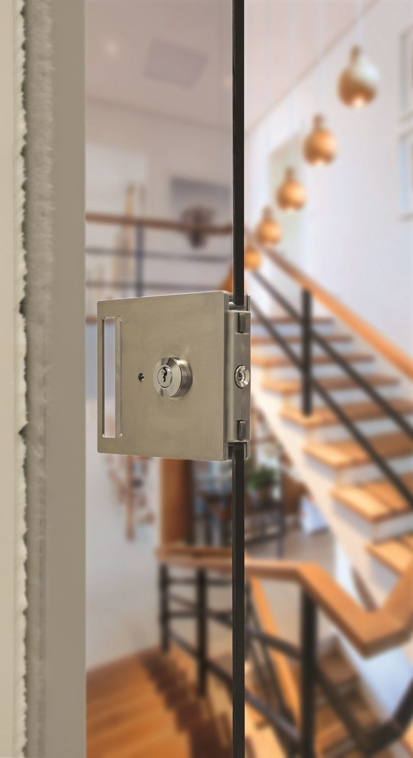 Glass door lock T-LOCK PRO By GFS ITALIAN INNOVATIVE GLASS FIXING