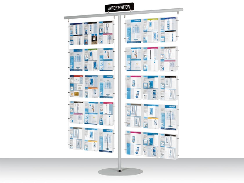 Double-sided column display stand T-TREE-DISPLAY By GEPROM design