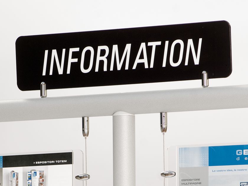 Double-sided column display stand T-TREE-DISPLAY By GEPROM design