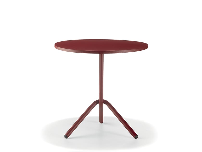 Tavolo rotondo in lamiera con piano a ribalta TA 1-700 Collezione Ta By ...