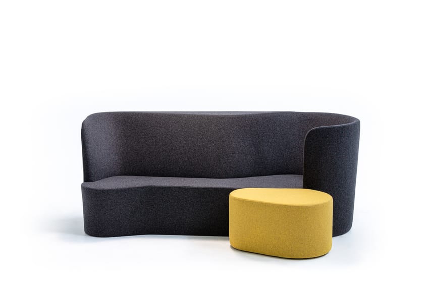 TABA Fabric pouf By Moroso | design Alfredo Häberli