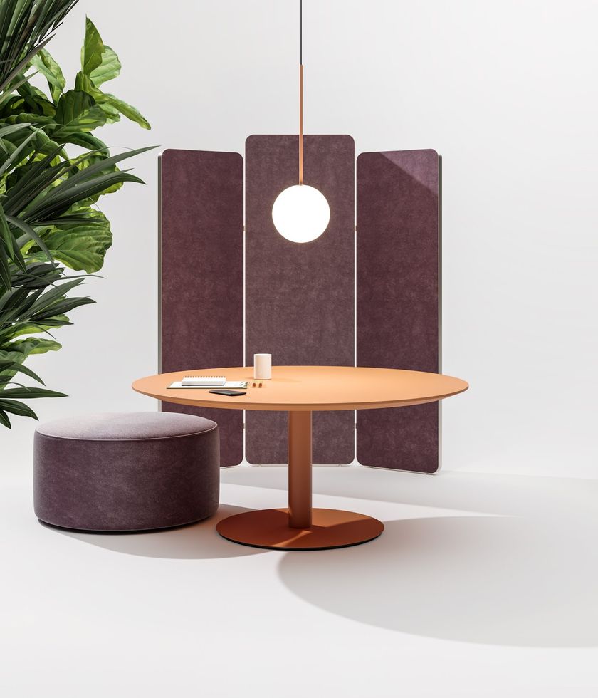 TABLE Round wooden contract table By PROF