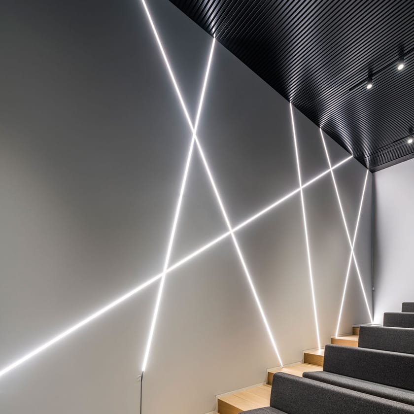 TAGLINE ON perfil para iluminación lineal By Delta Light