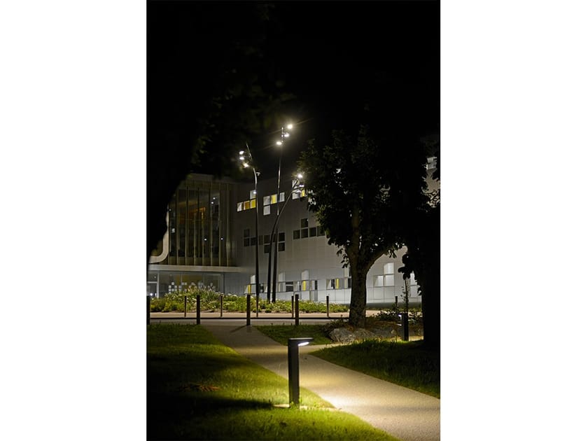 LED Sockelleuchte aus Aluminium TAIGA By GHM-ECLATEC Design Eclatec