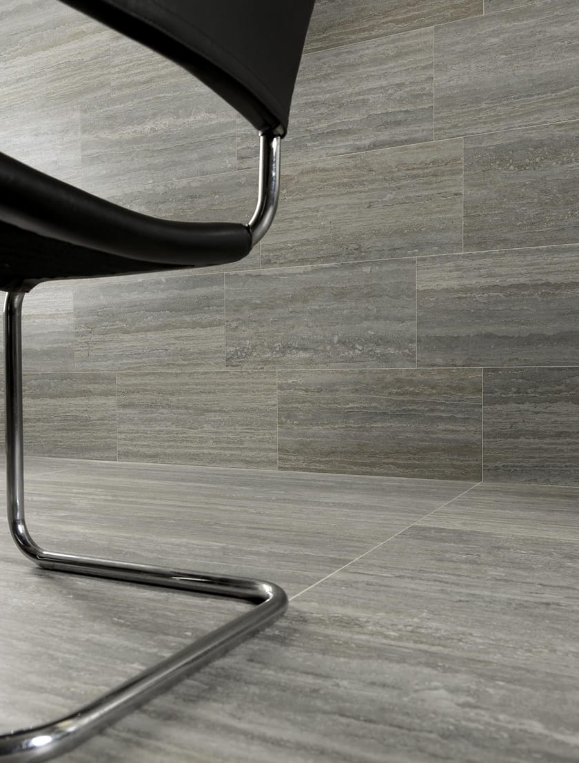 TALE SILVER VERSO Porcelain stoneware wall/floor tiles with stone effect By Ceramiche Caesar