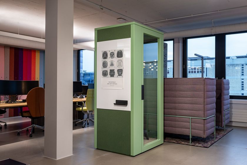 TALKY S75 Acoustic phone booth with integrated lighting By Talky ...