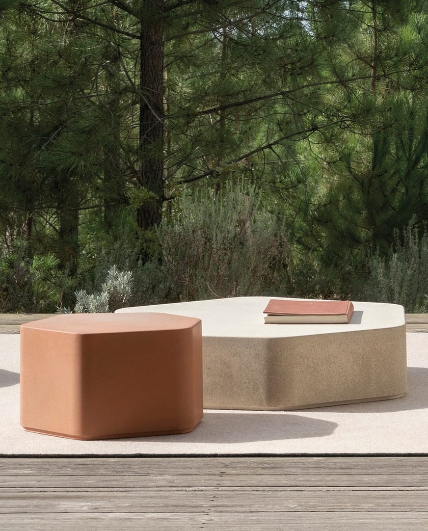 TALO Hexagonal UHPC garden side table By EXPORMIM | design Altherr ...