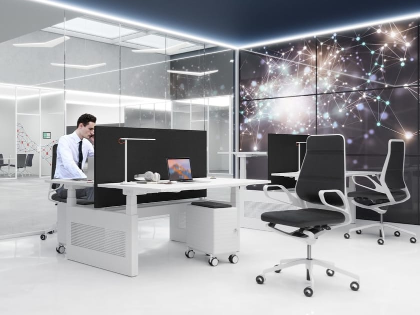 TALO.YOU Rectangular workstation desk By König Neurath