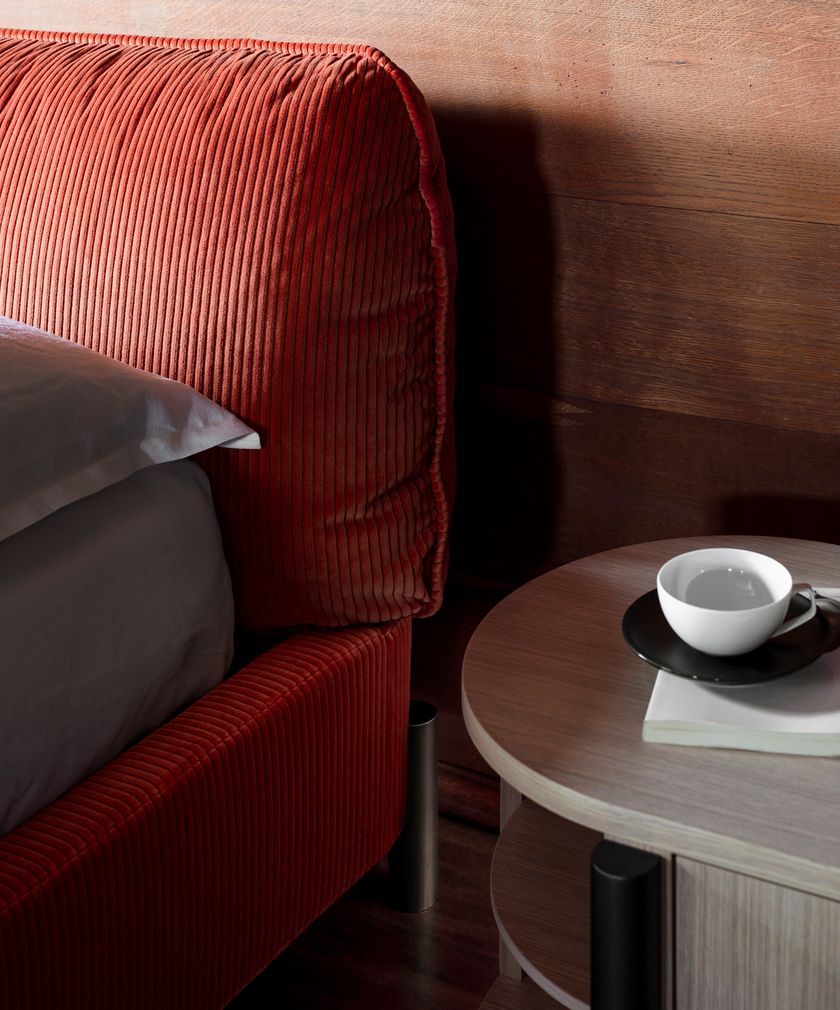 TARANTINO Upholstered velvet double bed By GHIDINI1961 | design Lorenza ...