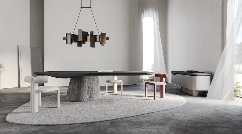 TAVALO | Chair Fabric chair with armrests By ENNE | design Maurizio Manzoni