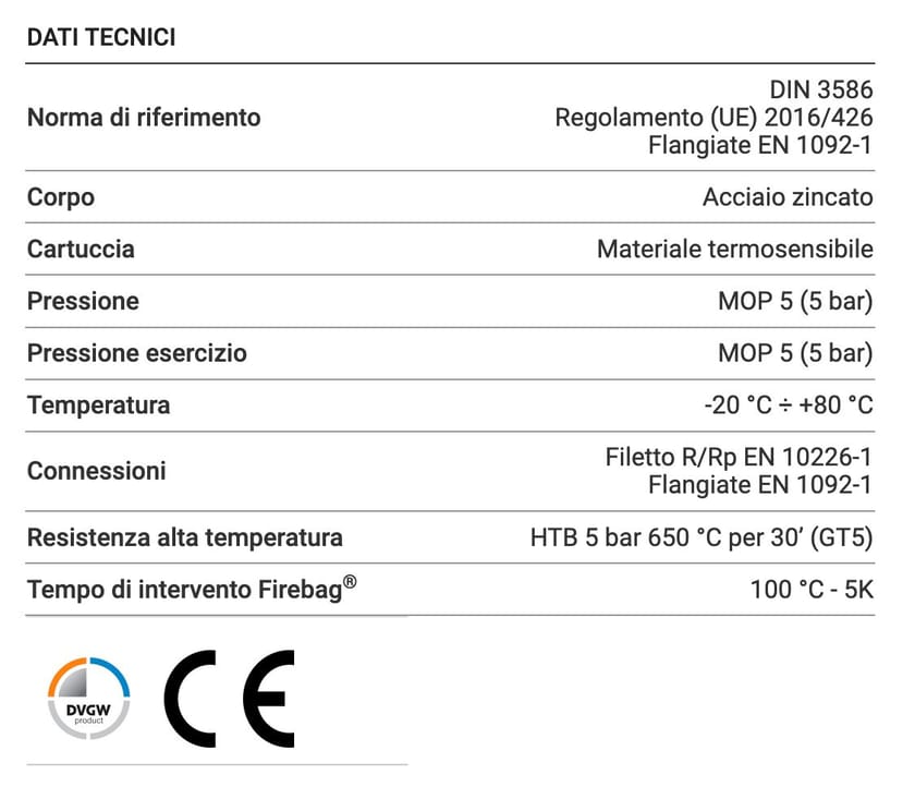 FIREBAG® Fitting female / female threaded version By TECO
