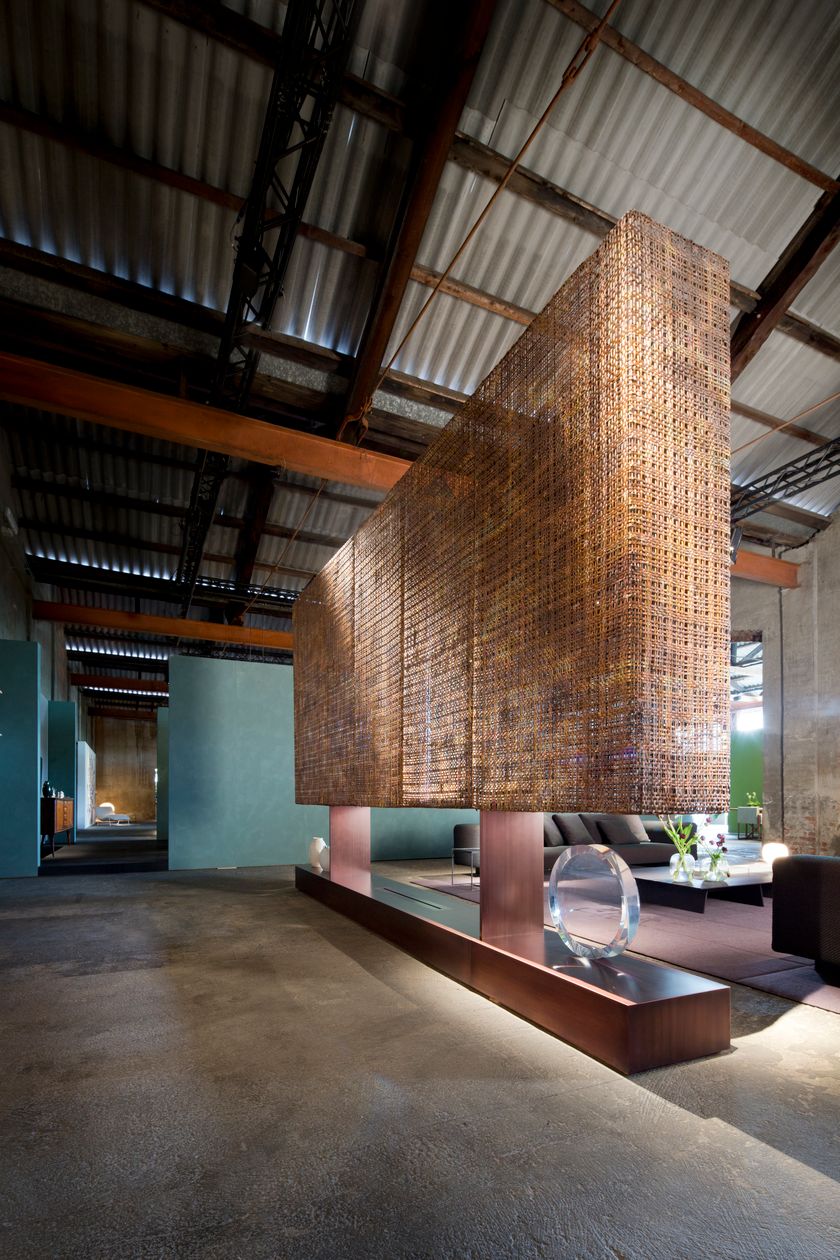 TELA Tessuto in rame By DE CASTELLI | design Paola Lenti, De Castelli