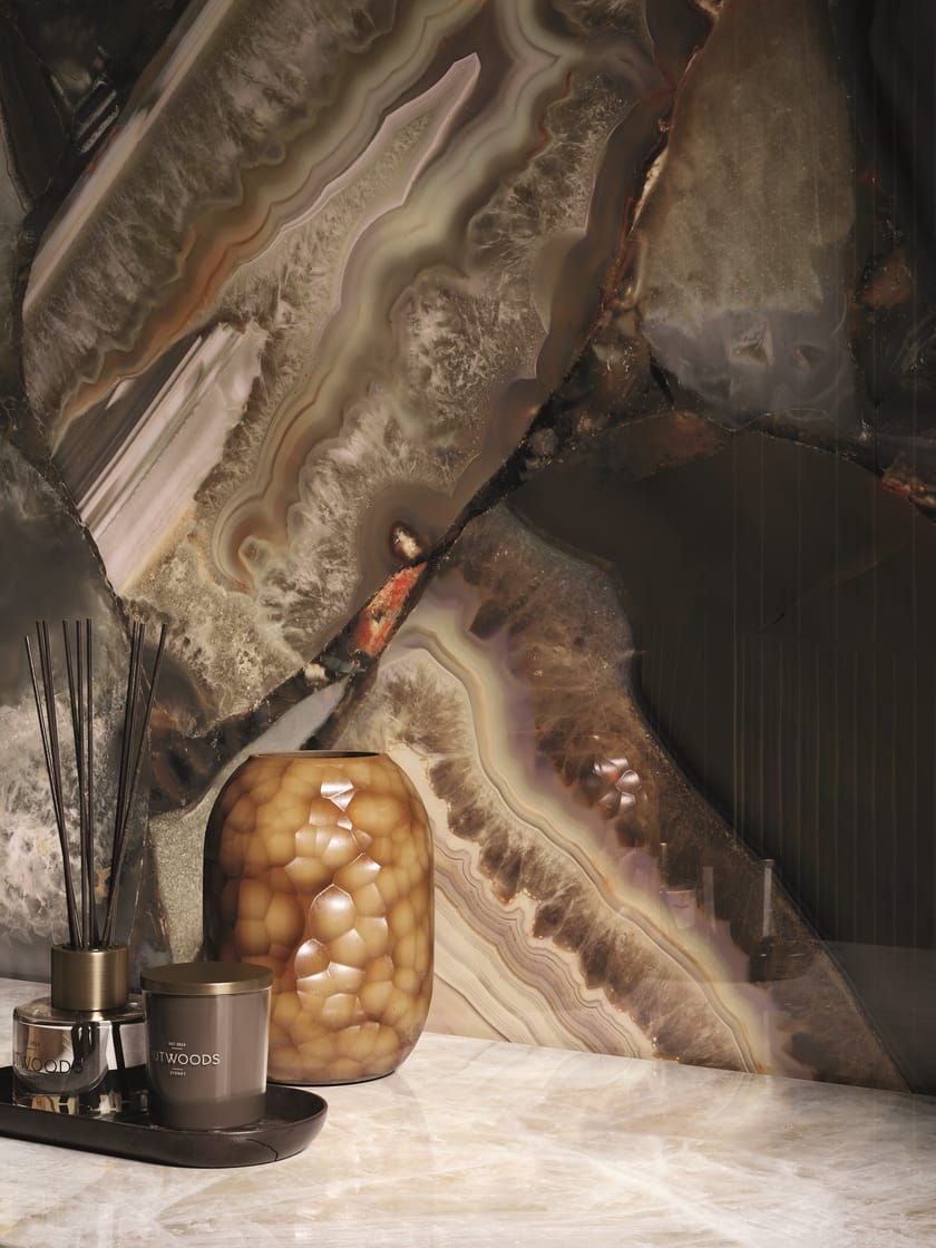 TELE DI MARMO PRECIOUS AGATE BROWN Pavimento By EmilCeramica