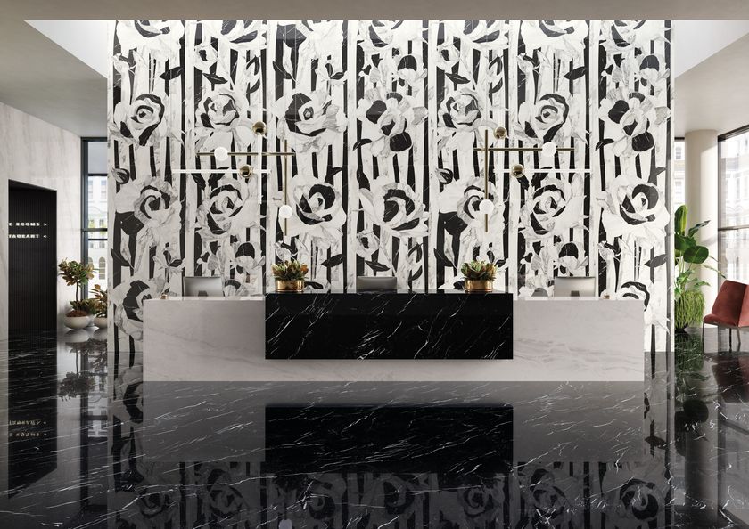 TELE DI MARMO SELECTION TARSIA Porcelain stoneware wall/floor tiles with marble effect By ...