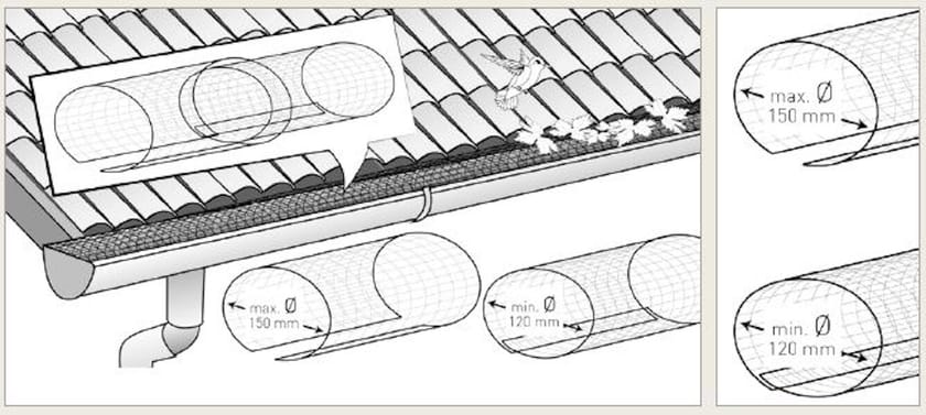 LEVEX TUBE Tubular net for gutter By TENAX