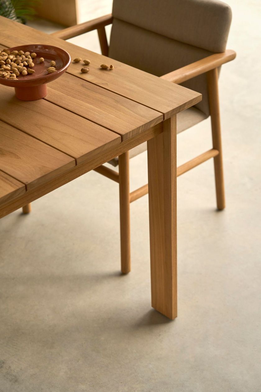 TAMERICE Rectangular wooden garden table By TEPORIA