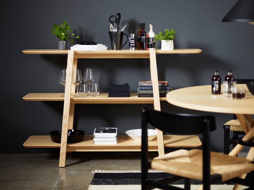 Open double-sided divider MDF shelving unit TERASSO By Karl Andersson ...