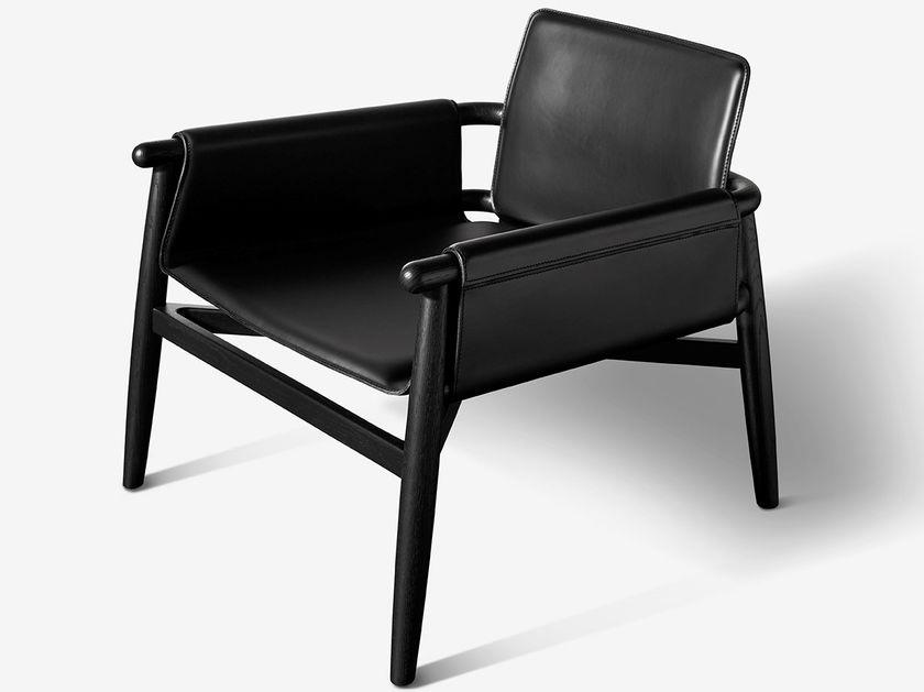TERESA KUOIO Poltrona in cuoio con braccioli By Meridiani | design ...
