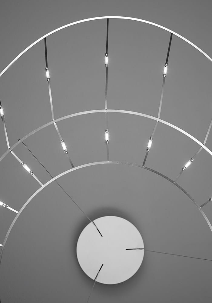 LED direct light steel pendant lamp TESA By Sforzin