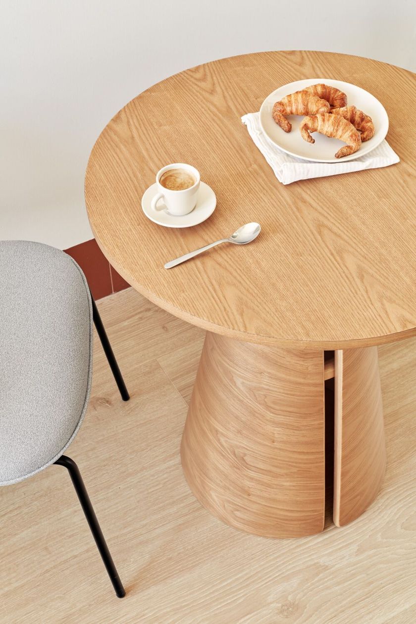 CEP Round wooden coffee table By TEULAT | design Cambres Design