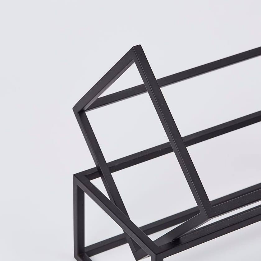 THE BOOK KEEPER Steel magazine rack By Kristina Dam Studio