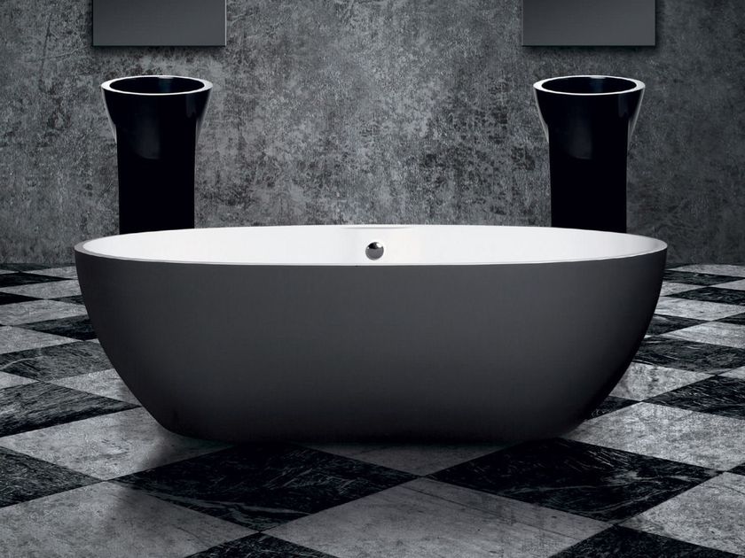 Vasca da bagno centro stanza ovale THE ORIGINAL STONE ONE - AQUAdesign