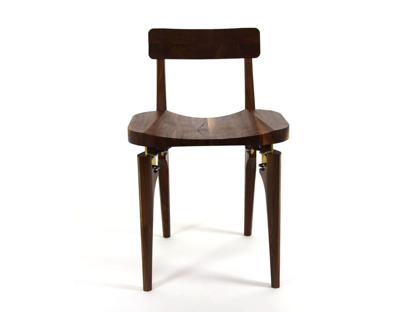 Sedia in acero THE MAPLE BUTCHER BLOCK CHAIR By KHEM Studios