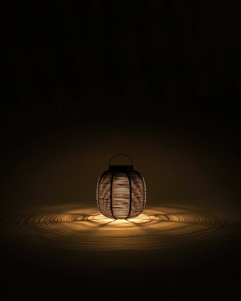 TIKA Solar powered wicker lantern By Vincent Sheppard