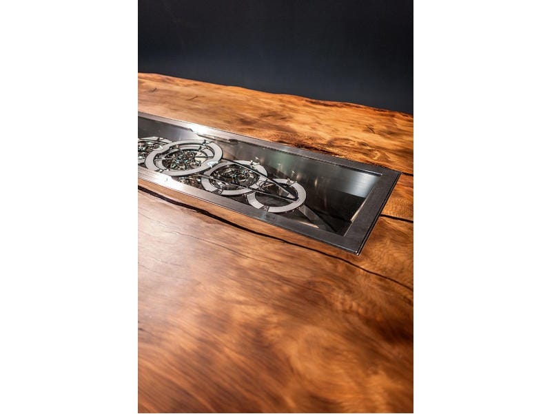 Rechteckiger Tisch aus Kauri-Holz TIMELESS By Riva 1920 Design Marco Piva, HELIDON XHIXHA ...