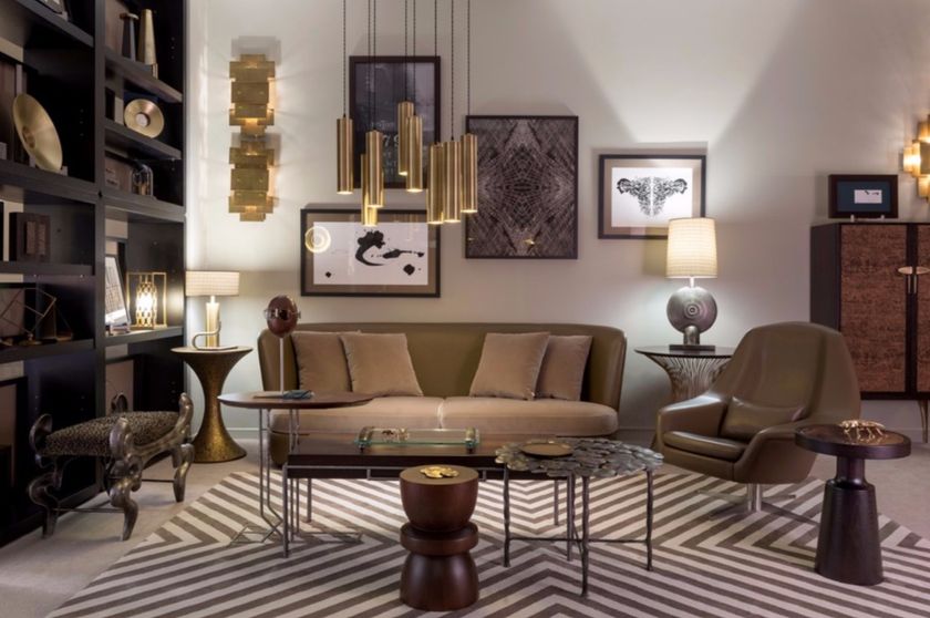 Rectangular Imbuia wood coffee table TIRRENA By Hamilton Conte Paris