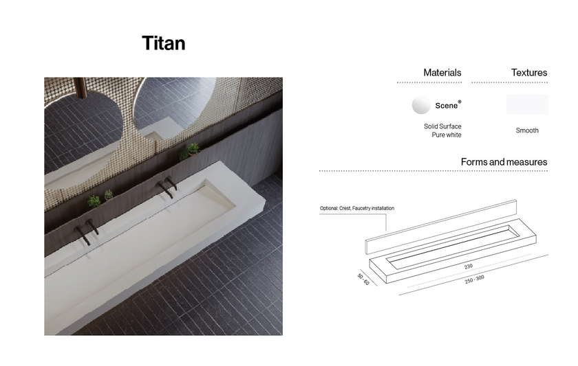 TITAN Washbasin By Hidrobox
