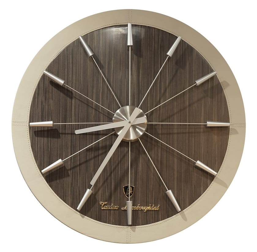 TL | Wood veneer clock By Tonino Lamborghini Casa