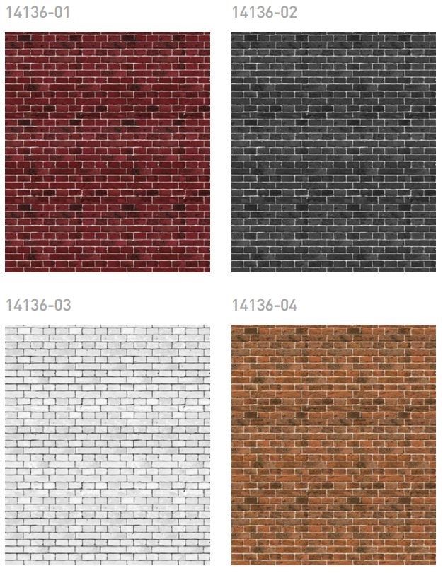 EXCLUSIVE WALLPAPER ARCHIVE Brick effect panoramic wallpaper By ...